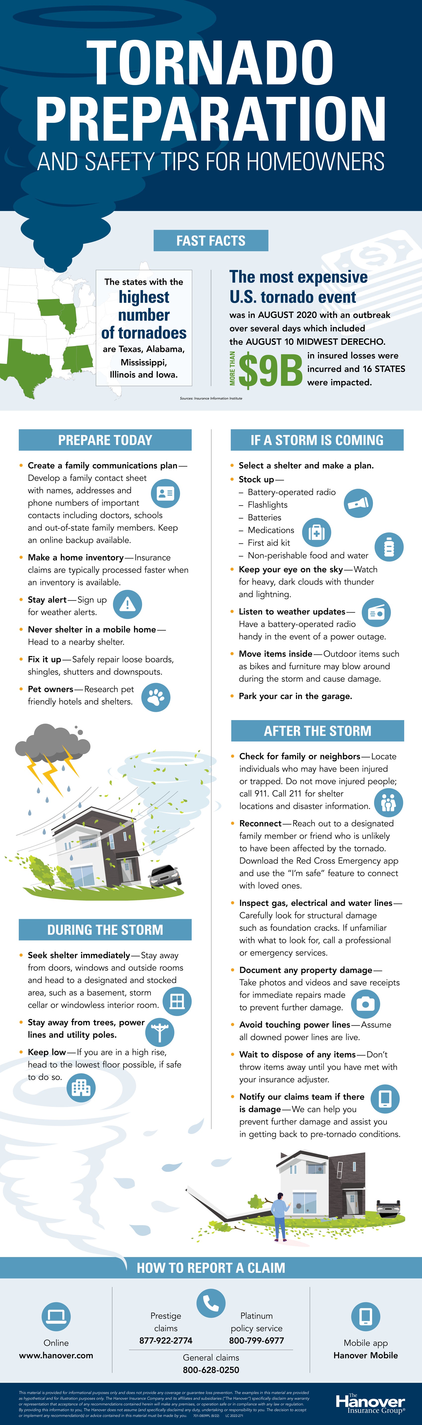 Tornado preparation and safety tips for homeowners | The Hanover Insurance Group